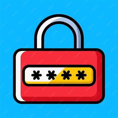 Secure Password Clip Art Icon For Digital Security And Access Premium