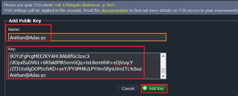 Ssh Access To A Diadem Express Cloud Account Diadem Technologies