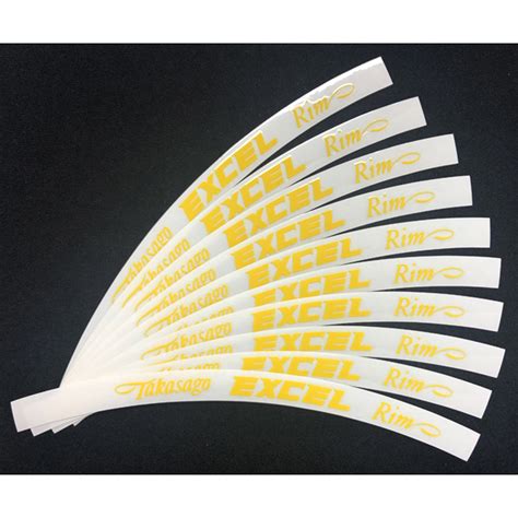 Excel Rim Sticker Yellow 1 Pack