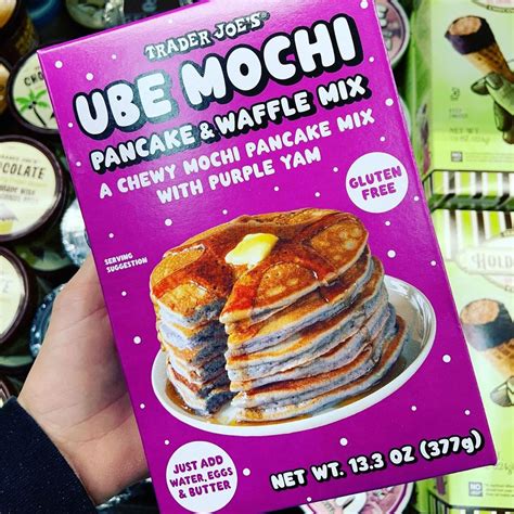 Trader Joes Now Has Purple Ube Mochi Pancake And Waffle Mix Ps Food