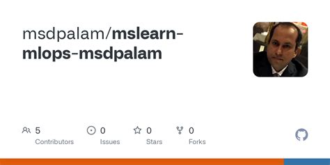 GitHub Msdpalam Mslearn Mlops Msdpalam