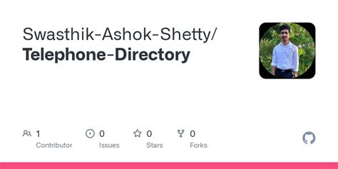GitHub Swasthik Ashok Shetty Telephone Directory