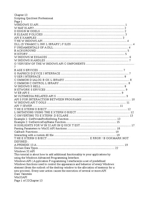 Exploring The Windows 32 Api Functions Tools And Implementation In