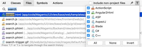 Searching Everywhere Phpstorm Documentation