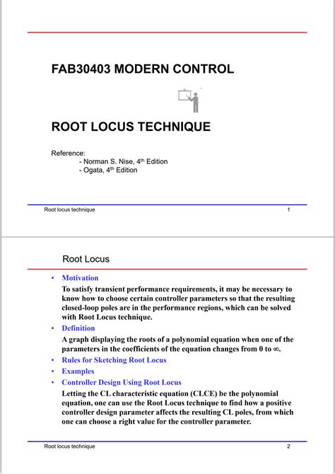 SOLUTION MODERN CONTROL CHAPTER 1 Root Locus Technique Studypool