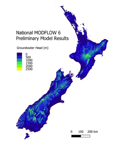 Preliminary Results Of Groundwater Head From National Scale Modflow 6 Download Scientific