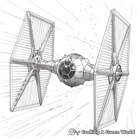 Tie Fighter Coloring Pages Free And Printable