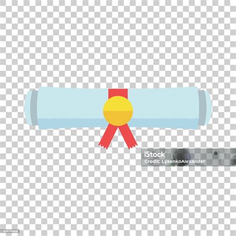 디플로마 스크롤 플랫 디자인 아이콘을 압 연입니다 마침 교육 기호입니다 졸업식 날 축 하 요소입니다 격리 된 배경에 대학원 스크롤 벡터 일러스트입니다 검은색에 대한 스톡