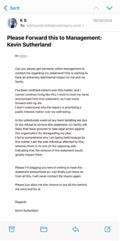 Scots Sex Abuse Victims Harrowing Email Before He Took His Own Life Daily Record