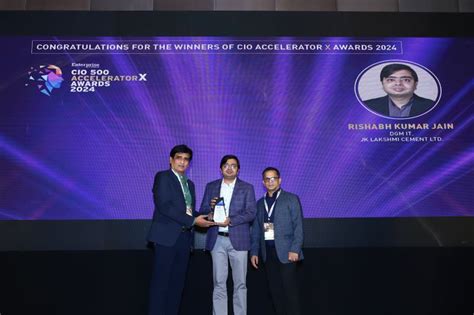 Rishabh Jain On Linkedin I Am Happy To Receive Cio Accelerator X Award