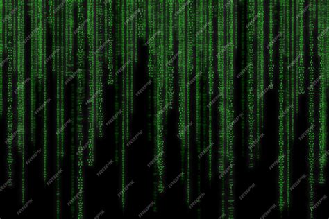 premium photo abstract green technology binary background binary computer code programming