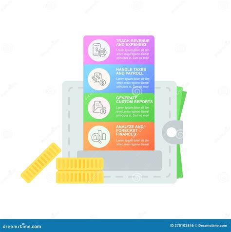 Accounting Infographic Chart Design Template Stock Vector