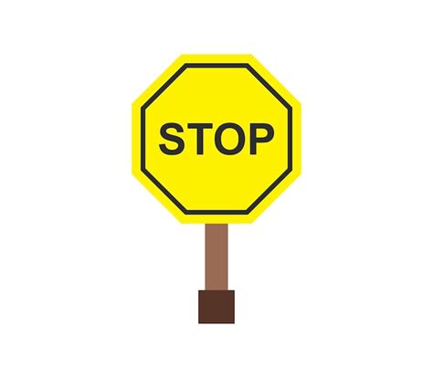 Sinal De Stop Vetor Premium