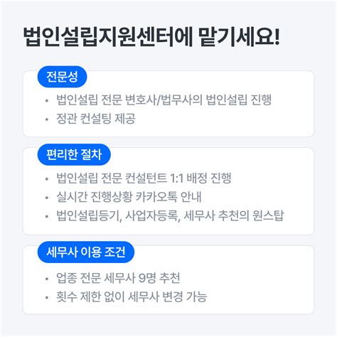 업종별 법인설립 자본금에 대해 알아보자 법인설립 절차와 서류 등 핵심정보를 쉽게 안내해드립니다