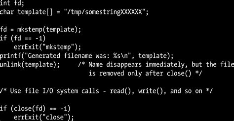 Linux创建临时文件mkstemptmpfilelinux Tmpfile Csdn博客
