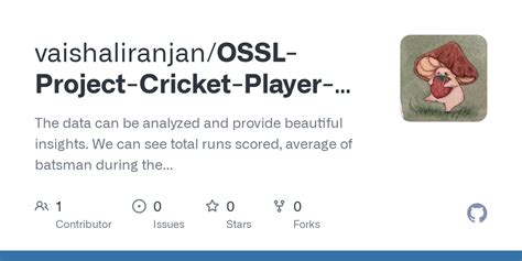 GitHub Vaishaliranjan OSSL Project Cricket Player Analysis Using Python The Data Can Be