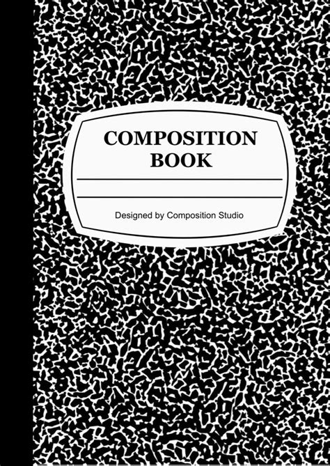 The Composition Book Is Black And White