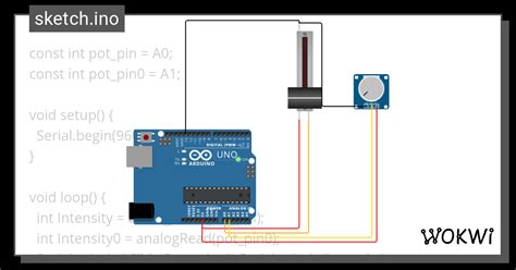 Potentiometer Wokwi Esp32 Stm32 Arduino Simulator