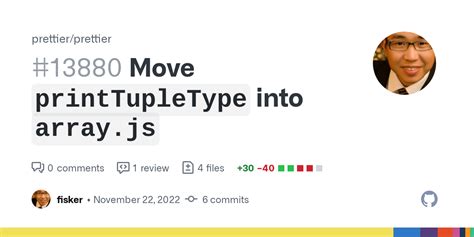 Move PrintTupleType Into Array Js By Fisker Pull Request Prettier Prettier GitHub