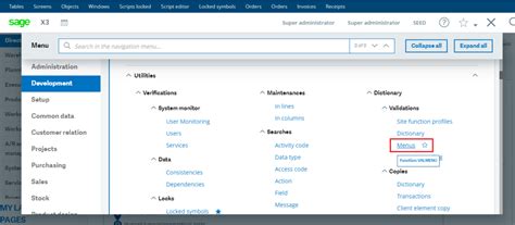 How To Validate Menu Item Sage X3 Tips Tricks And Components
