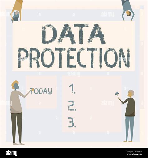 text showing inspiration data protection concept meaning safeguarding