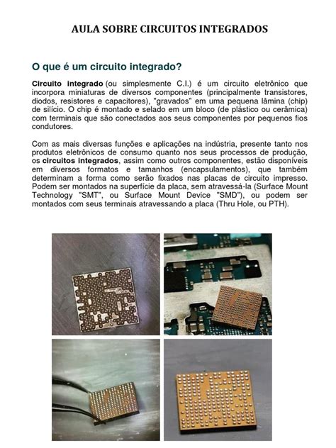 Aula Sobre Circuitos Integrados Pdf