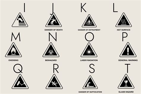 Warning Signs Dingbats Font Masterbundles