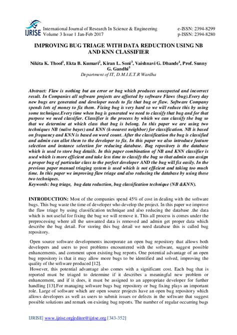 pdf improved approach for predicting the bug triage using data