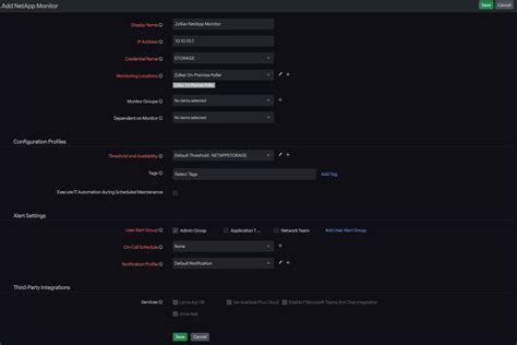 Adding A Netapp Ontap Cluster Storage Monitor Online Help Site24x7
