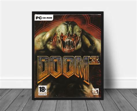 DOOM Box Art UPSCALED DOOM Cover Art Game Art Gamer Gift Video