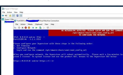 hyper v centos vm connection and save configuration virtualization