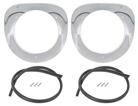 Headlight Bezels 1955 57 Chevrolet Gmc Truck W Seals And Screws