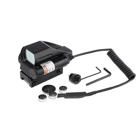 1x33 Red Dot Sight 4 Reticles Illuminated Reflex Sight With Laser Red Dot Sight And Red Dot