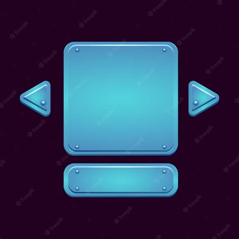 Premium Vector Set Of Fantasy Rpg Game Ui Board Pop Up For Gui Asset Elements
