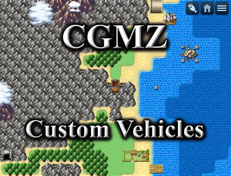 Version Alpha R Release Notes CGMZ Custom Vehicles For RPG Maker MZ By Casper Gaming