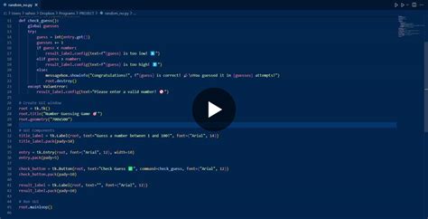 Python Gui Tkinter Gamedevelopment Numberguessing Codingfun