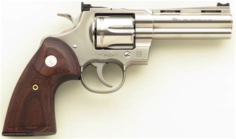 Colt Python Stainless Steel 357 Magnum 2020 4 25 Inch Wilson Combat Sights Two Grip Sets