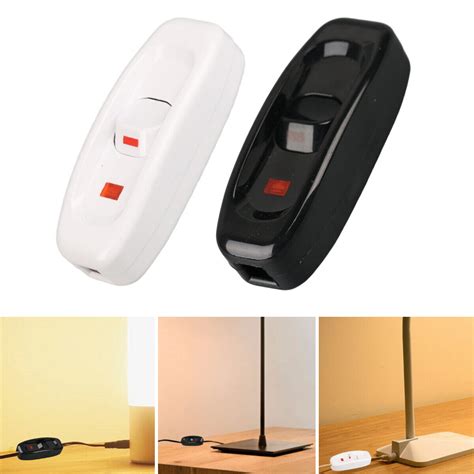 10a 250v on off button inline cord switch for table lamp desk light bed