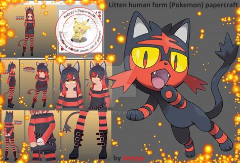 Human Litten Pokemon Papercraft By Antyyy On Deviantart