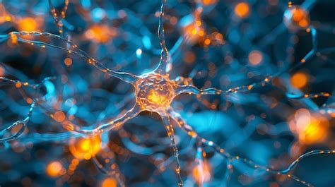 Abstract Neural Network Visualization Premium Ai Generated Image