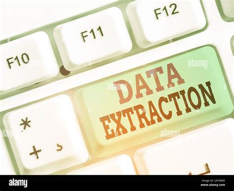 Handwriting Text Data Extraction Conceptual Photo Act Or Process Of