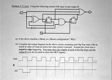 Solved Problem 5 12 Pts Using The Following Circuit With Input A