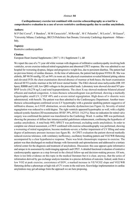 Pdf Cardiopulmonary Exercise Test Combined With Exercise