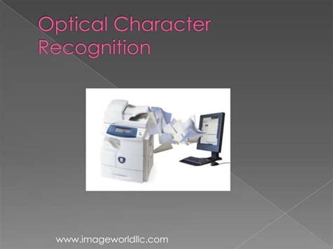 Ppt Introduction To Optical Character Recognition Ocr Powerp