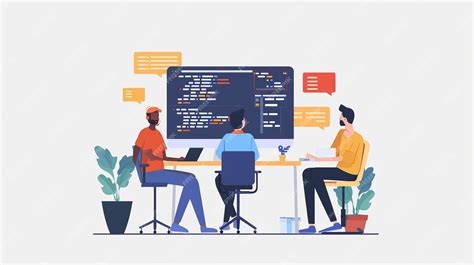 Premium Photo Flat Illustration Icon Manager Of A Software