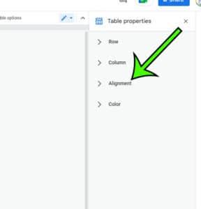 How To Center A Google Docs Table