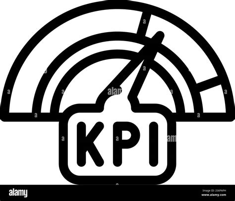 Kpi Business Management Line Icon Vector Kpi Business Management Sign