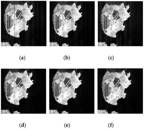 Remote Sensing Free Full Text A Method For The Destriping Of An Orbita Hyperspectral Image