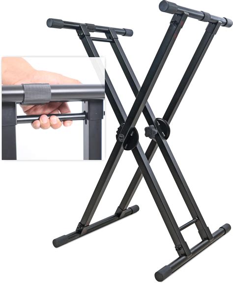 Amazon Com ProX X KSD Dual Locking Keyboard DJ Controller Case Stand W Squeeze To Adjust