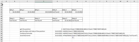 Excel Lookup Name Within Range Of Cells And Return Text Few Cells